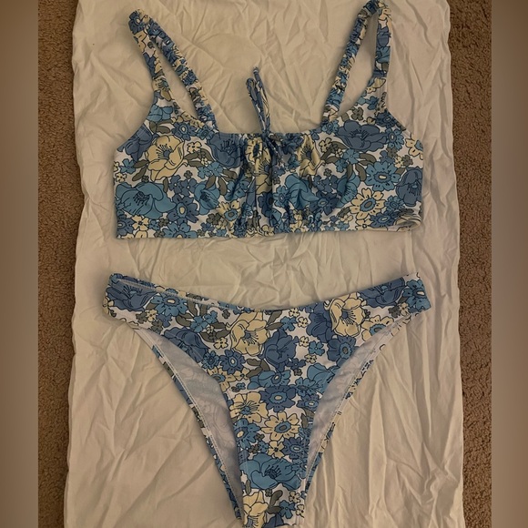 SHEIN | Swim | Blue Floral Set | Poshmark